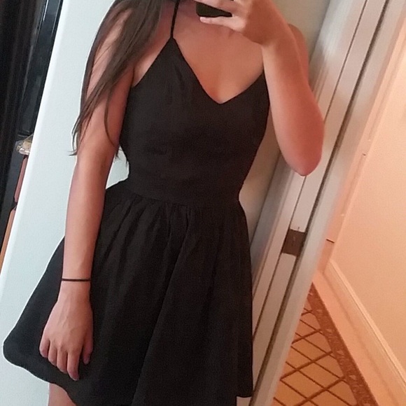 Tobi | Dresses | Tobi Cross Back Black Dress | Poshmark